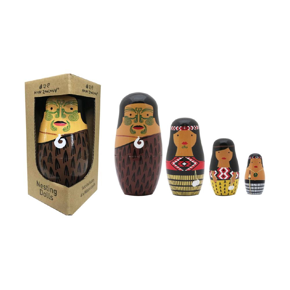 Nesting Dolls - NZ Maori Whanau 4pcs – Gift Shack